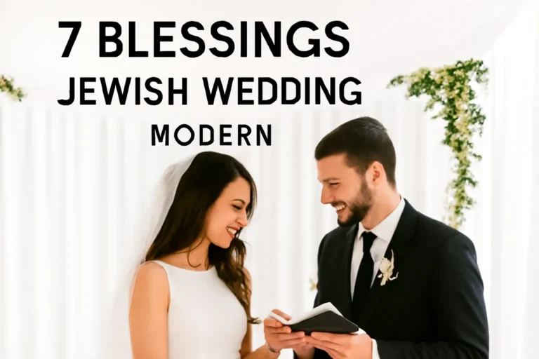 Seven Jewish Blessings: Meanings, Traditions, and How to Recite Them