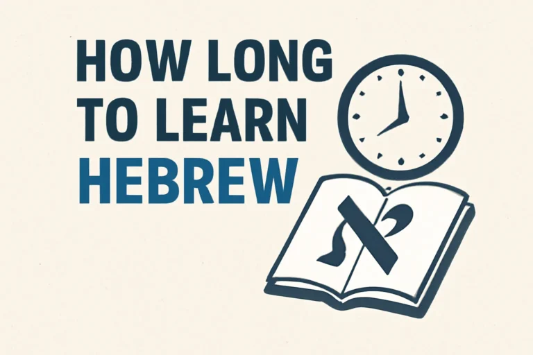 How Long to Learn Hebrew: Realistic Timeline, Milestones, and Effective ...