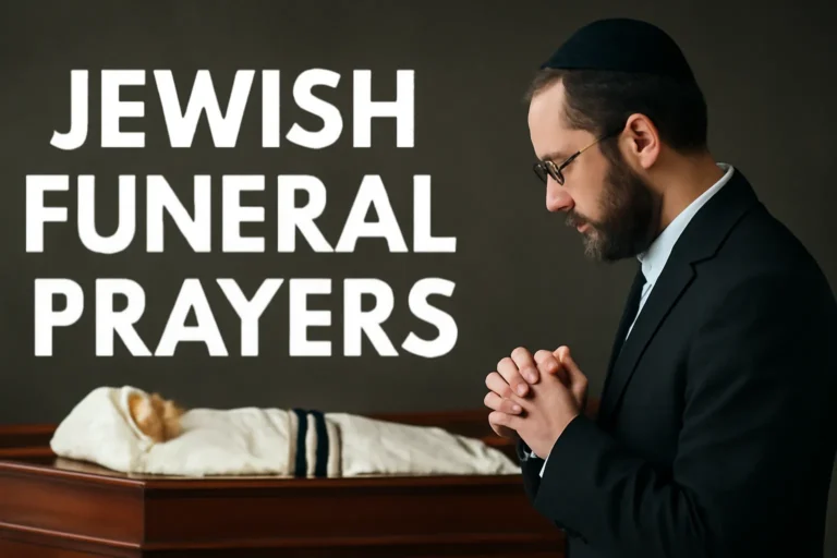 Jewish Funeral Prayers: Blessings and Traditions for Mourning
