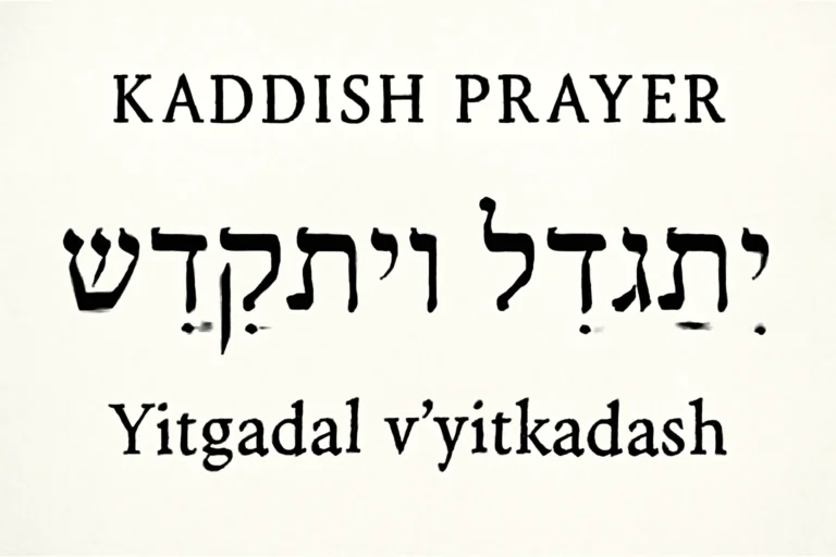 Kaddish Prayer English Translation: Meaning, Pronunciation, and History