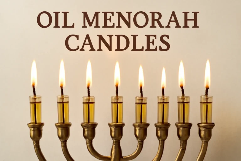 Oil Menorah Candles: How to Choose and Light Your Oil Menorah