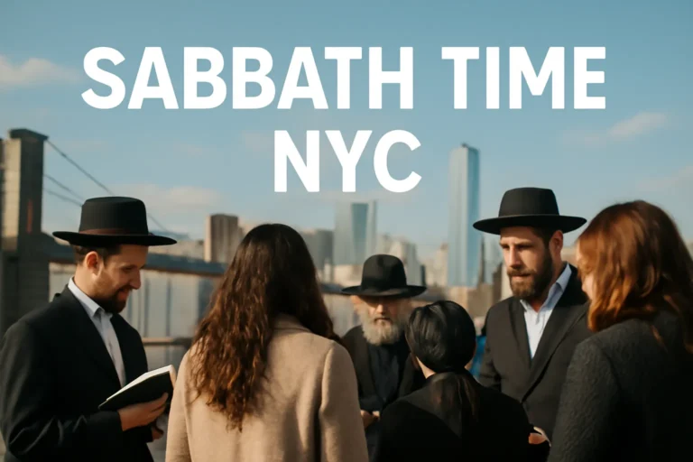Sabbath Time NYC: Accurate Shabbat Times for New York City