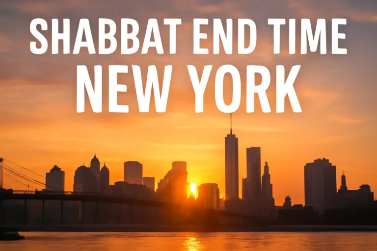 Shabbat Times NYC Today: Exact Candle Lighting Times & Sunset Schedule ...