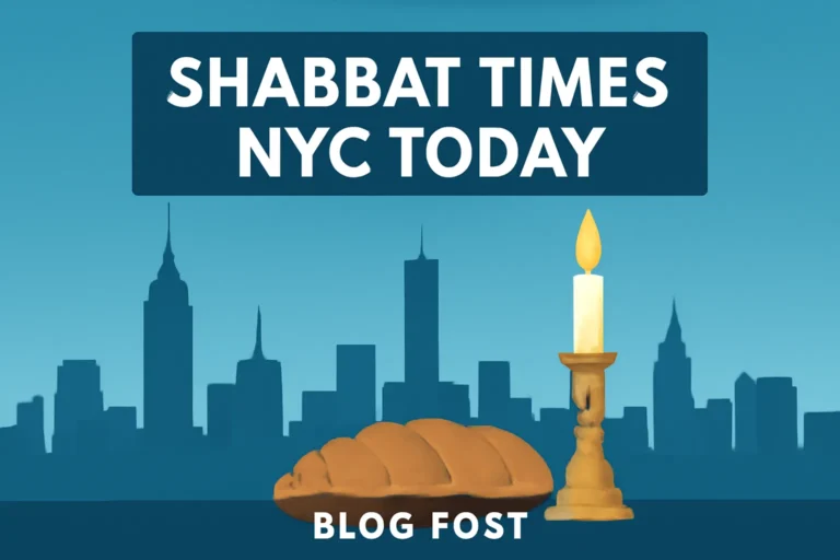 Shabbat Times NYC Today: Exact Candle Lighting Times & Sunset Schedule ...