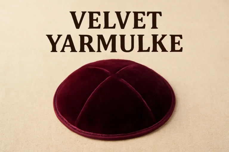 Velvet Yarmulke: Premium Jewish Skullcap for Comfort and Style