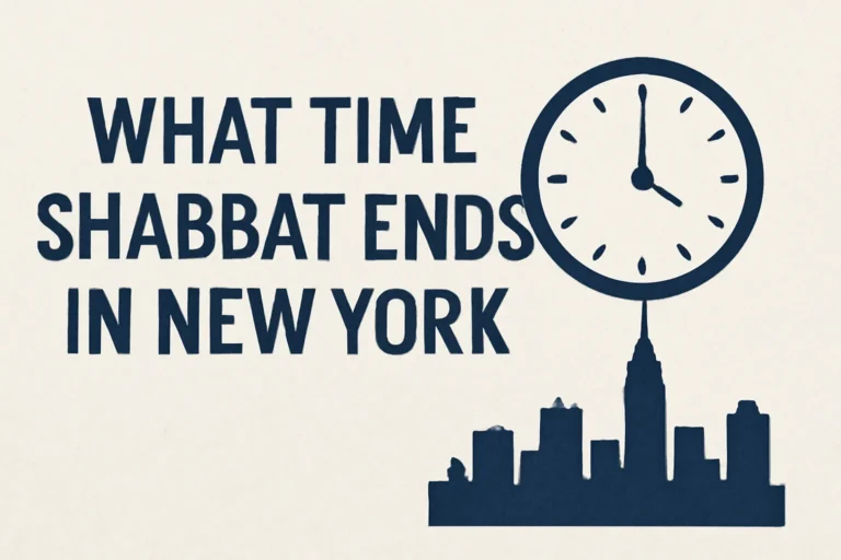 Shabbat Times NYC Today: Exact Candle Lighting Times & Sunset Schedule ...