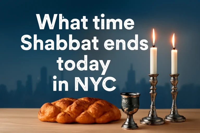 Shabbat Times NYC Today: Exact Candle Lighting Times & Sunset Schedule ...